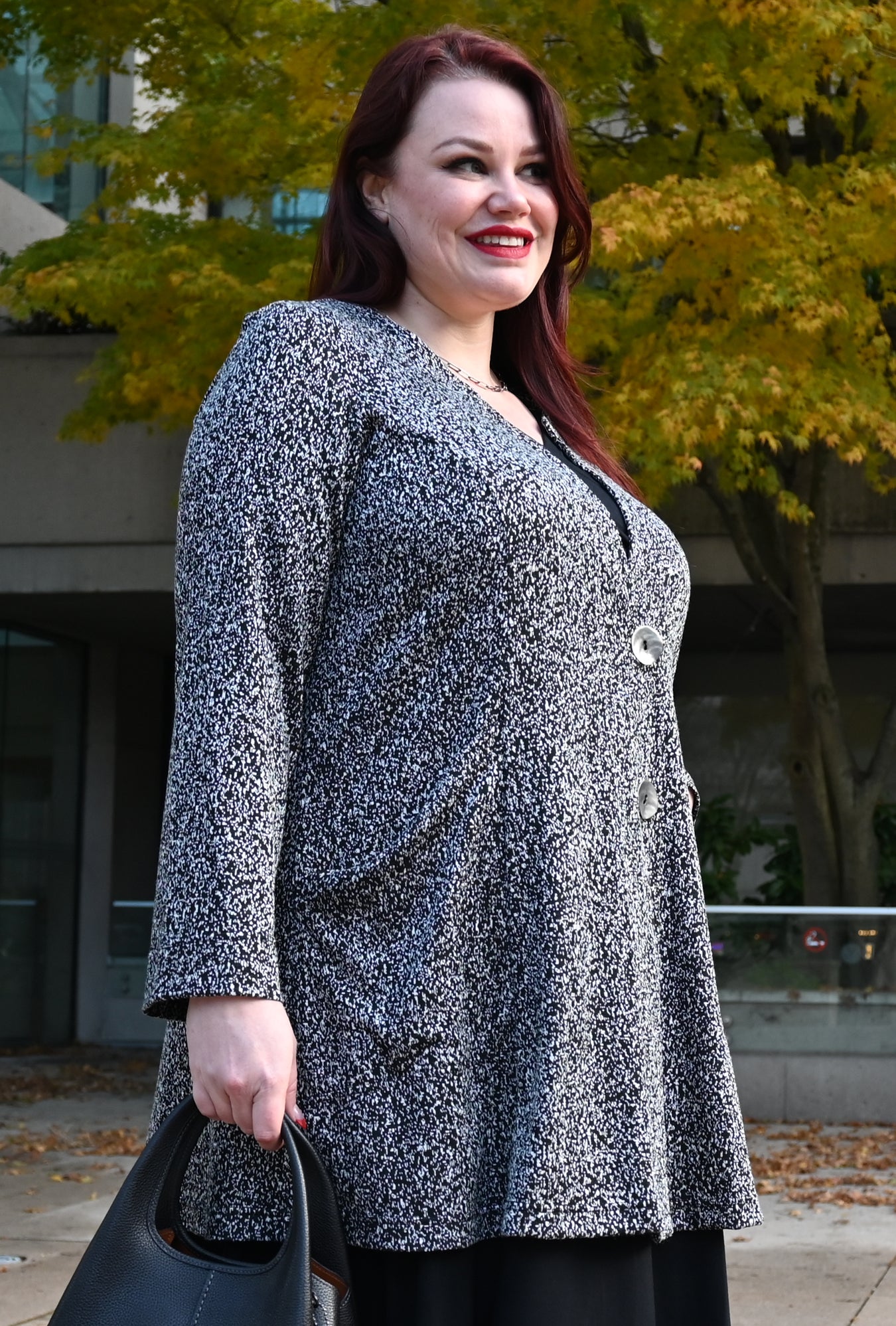 Aria Jacket - Static Jacquard Print – Diane Kennedy